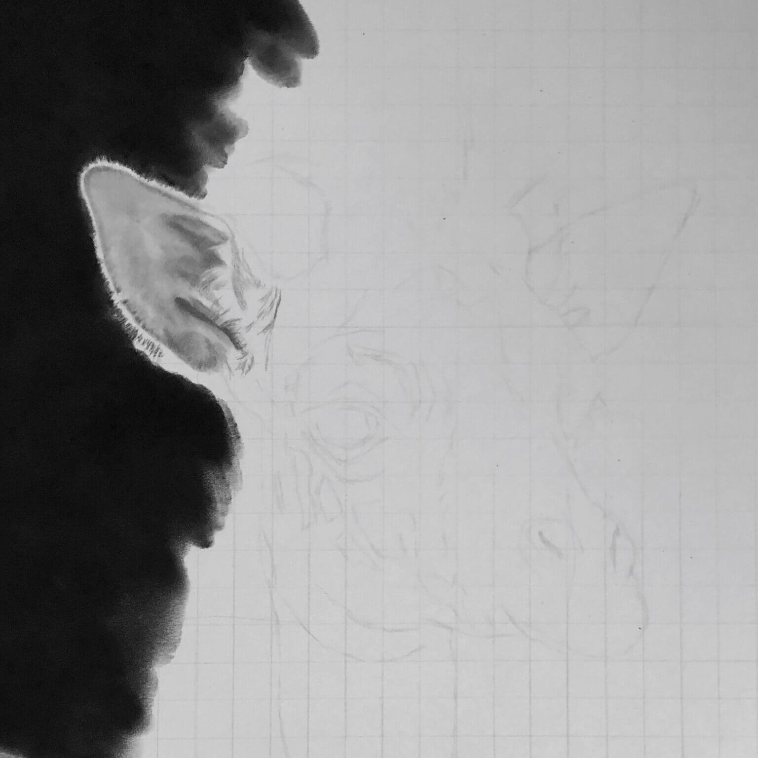 Drawing 'Tuft' The Giraffe - Jess Ridley Art